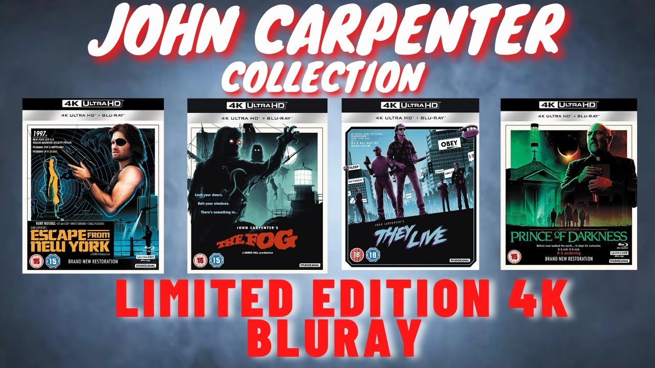 John Carpenter 4k Blu Ray Limited Edition Collection By Studio Canal ...