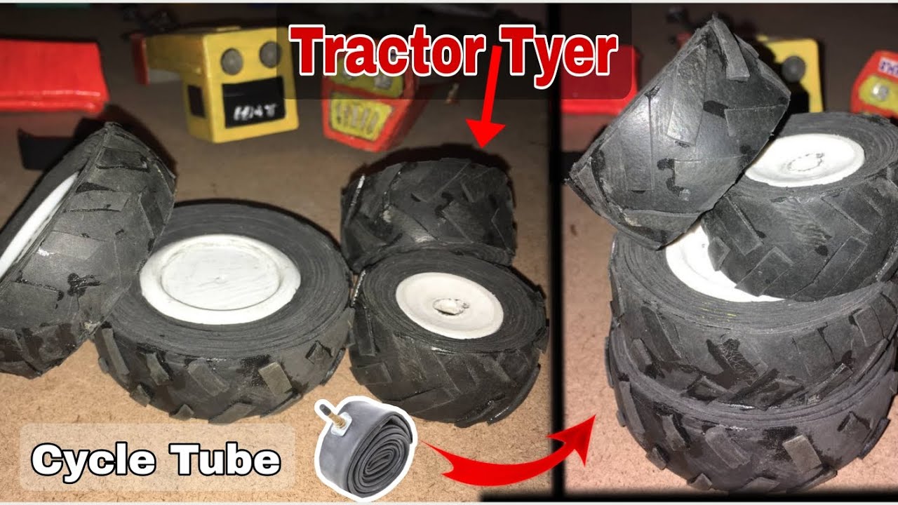 Homemade Tractor Tyer || Cycle की ट्यूब से बानाए Tyer || make at home ...
