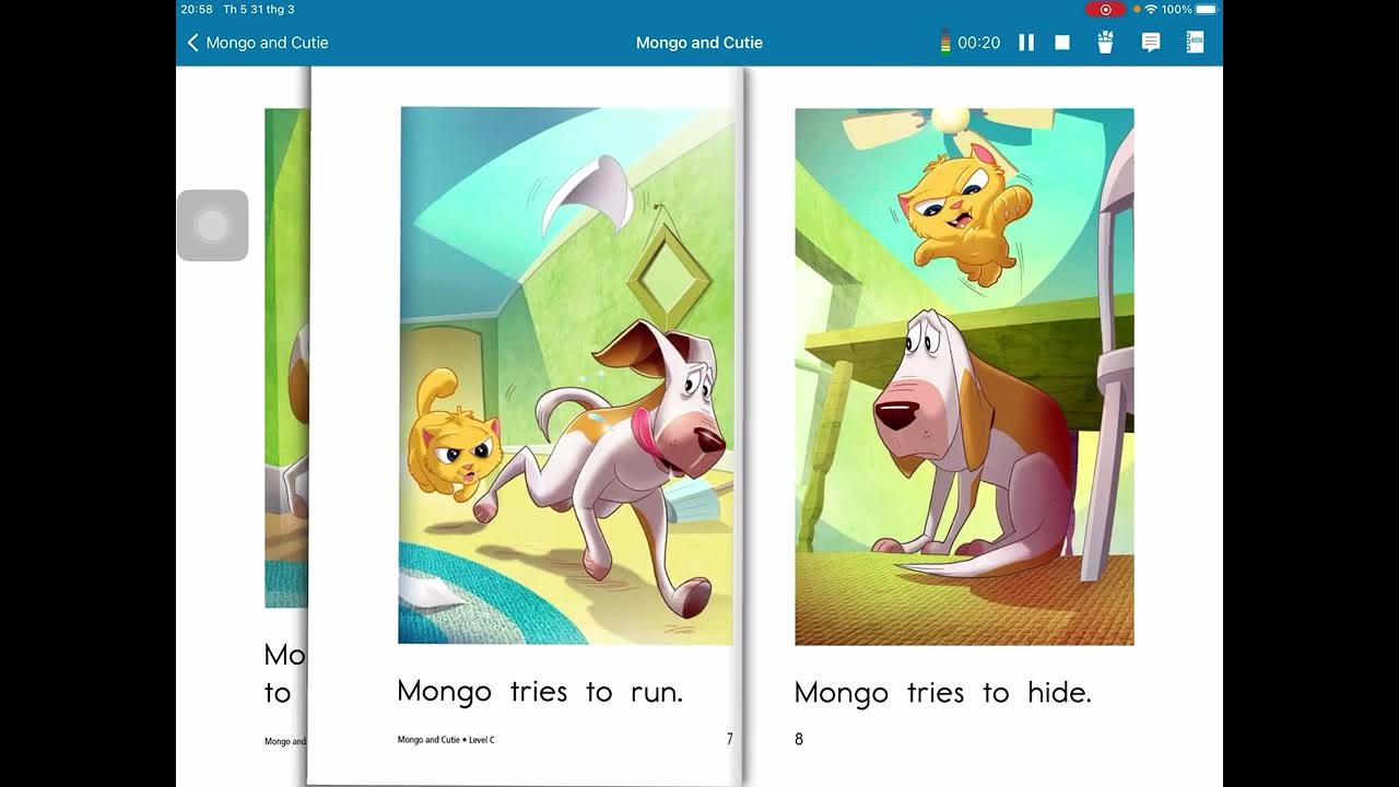 Mongo and cutie -reading books - YouTube