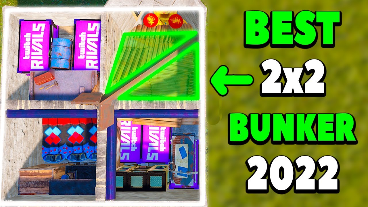 The BEST 2x2 BUNKER in RUST - YouTube
