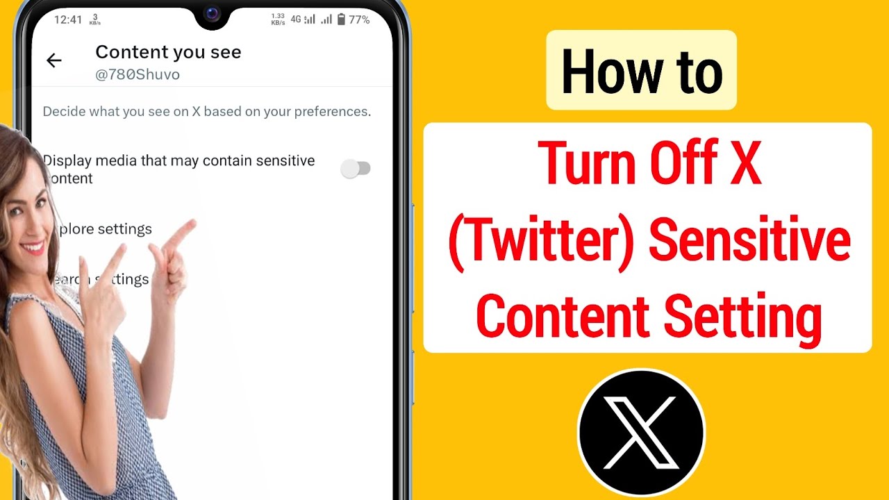 How to Turn Off X (Twitter) Sensitive Content Setting (2024) | How to ...