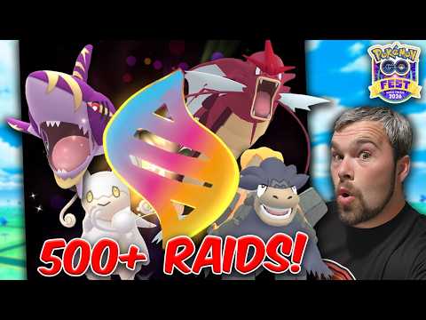 Pokémon GO Fest Mega Finale day 2! Over 500 Raids!