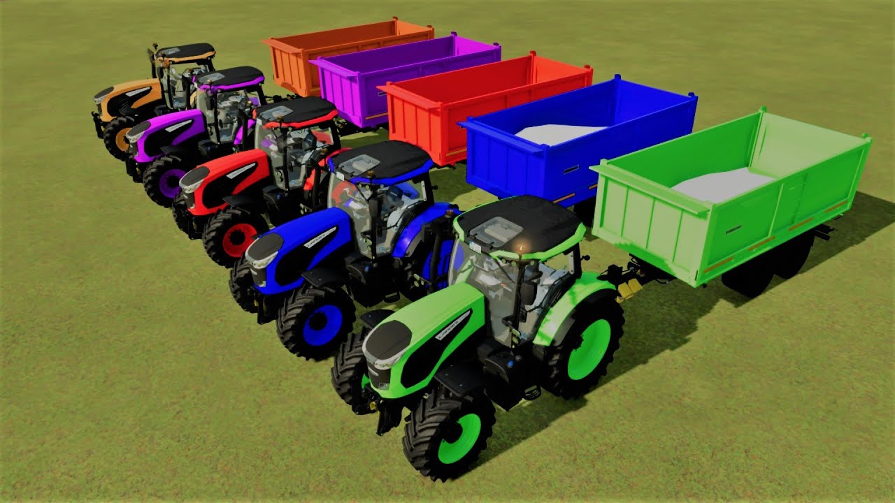 MAKE AND TRANSPORT LIME WITH JCB TRACTORS - Farming Simulator 22 - YouTube