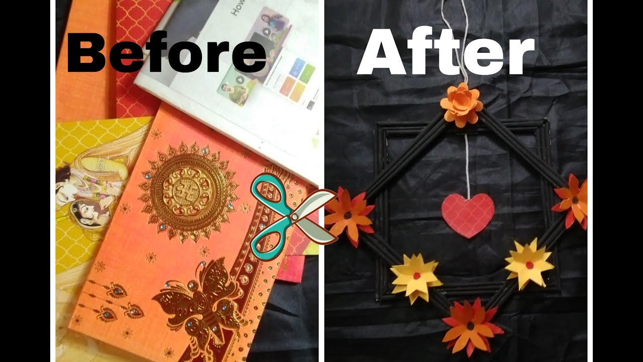 Wedding card Wall hanging craft #5# - YouTube