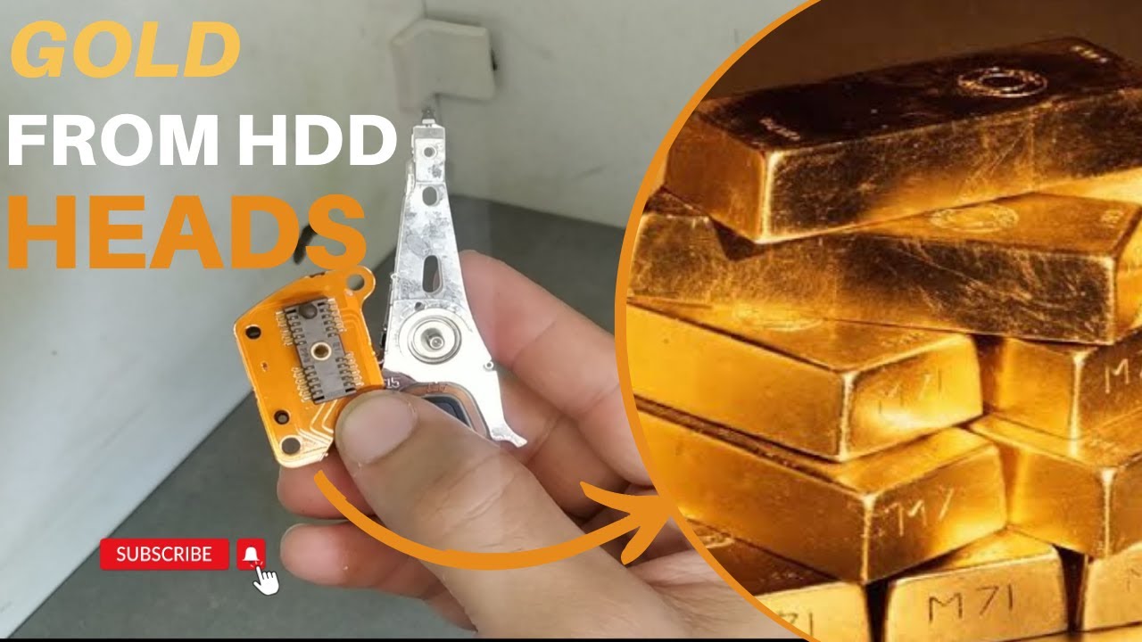 HARDDİSK KAFALARINDAN ALTIN ÇIKARMA / GOLD FROM HDD HEADS - YouTube