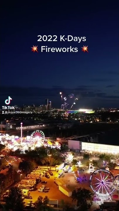 2022 Kdays Fireworks preview in Edmonton, AB shot with #djimini3pro - YouTube