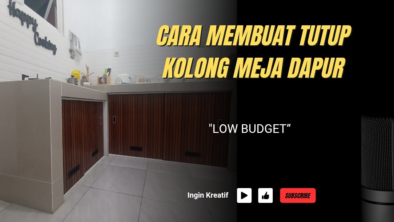 Cara Membuat Tutup Kolong Meja Dapur Dari WPC | DIY - YouTube