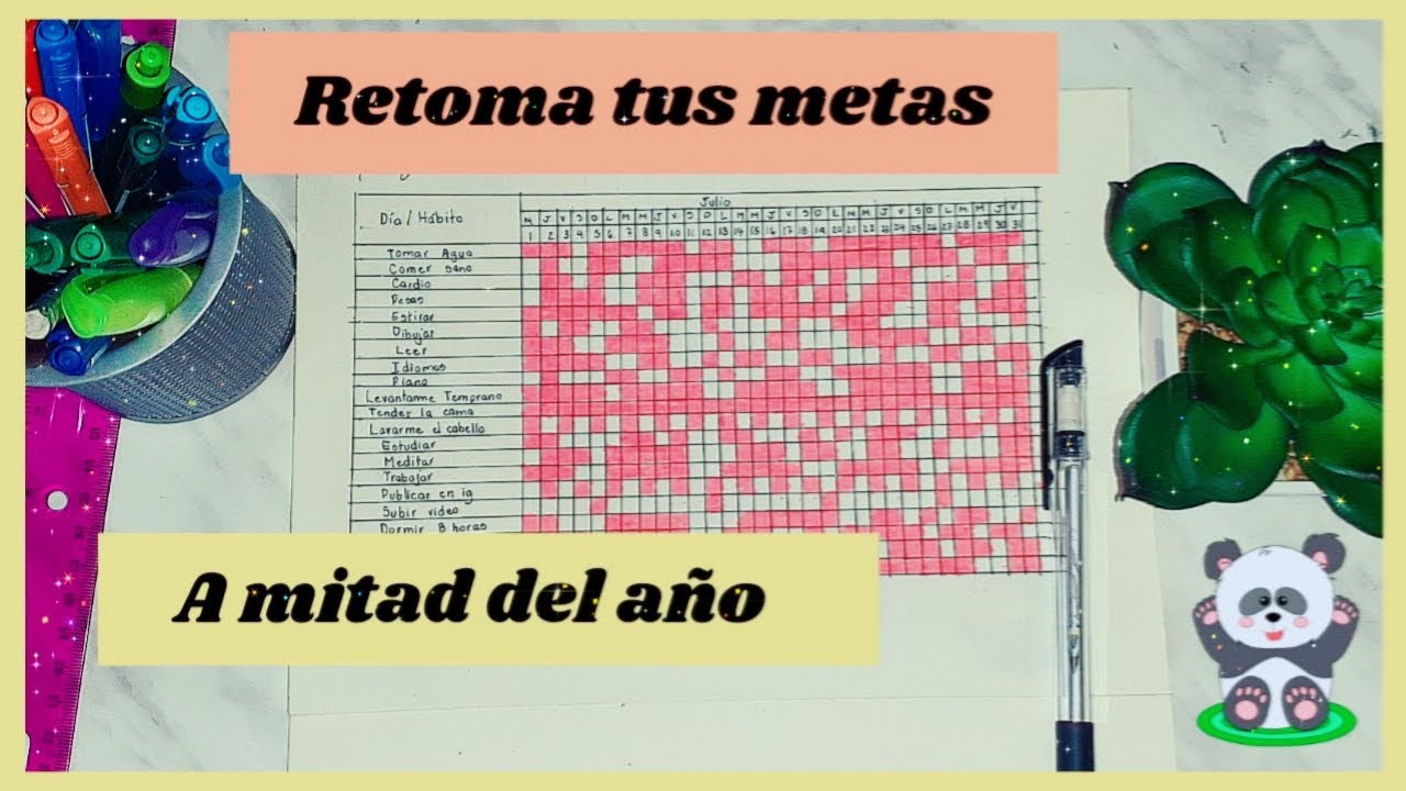 10 IDEAS DE TRACKERS PARA TU BULLET JOURNAL: Retoma tus metas a mitad ...