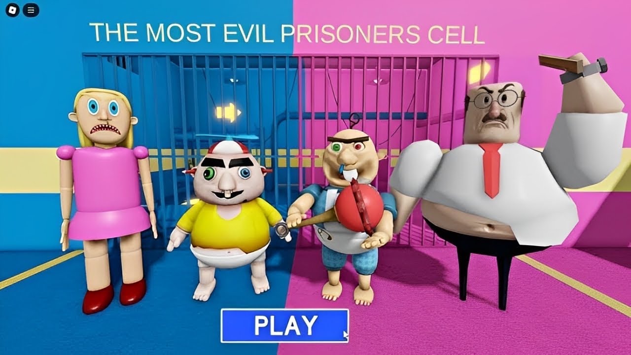 Who Can Escape First? EVIL MOM vs BABY ROBY vs BABY BOBBY vs MR PICKLE ...