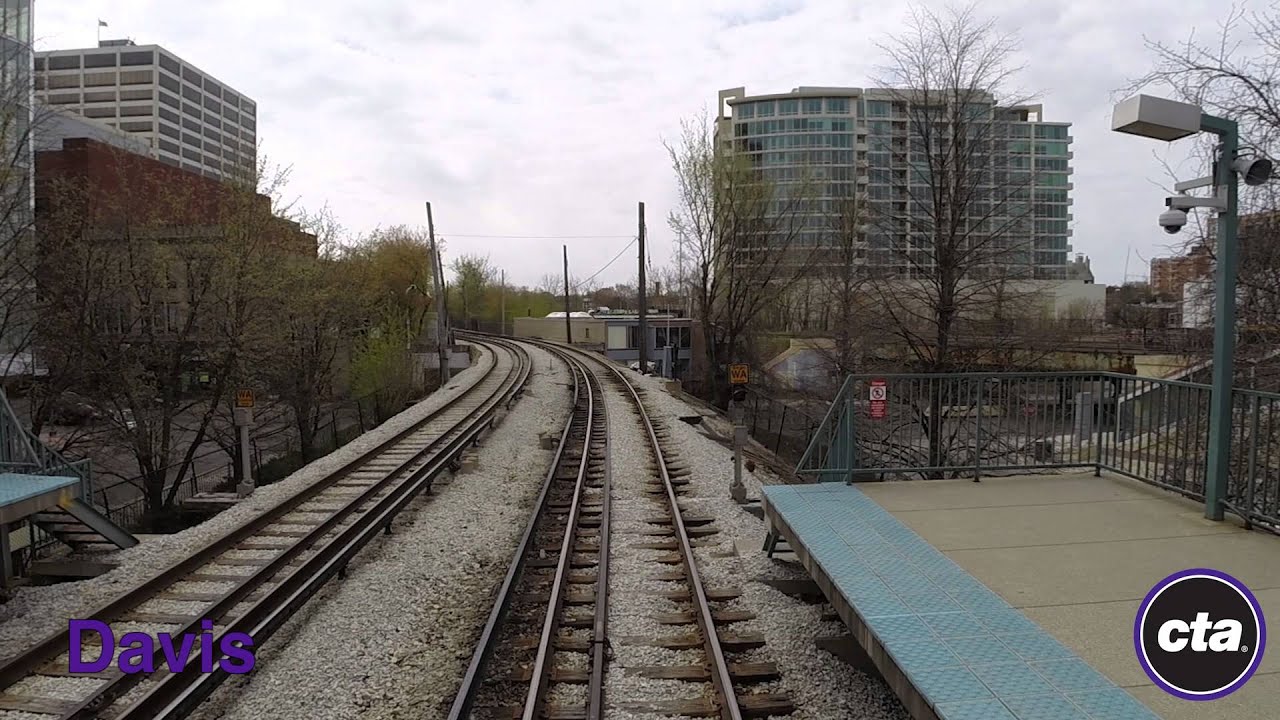 CTA Ride the Rails: Purple Line to Howard in Real Time - YouTube