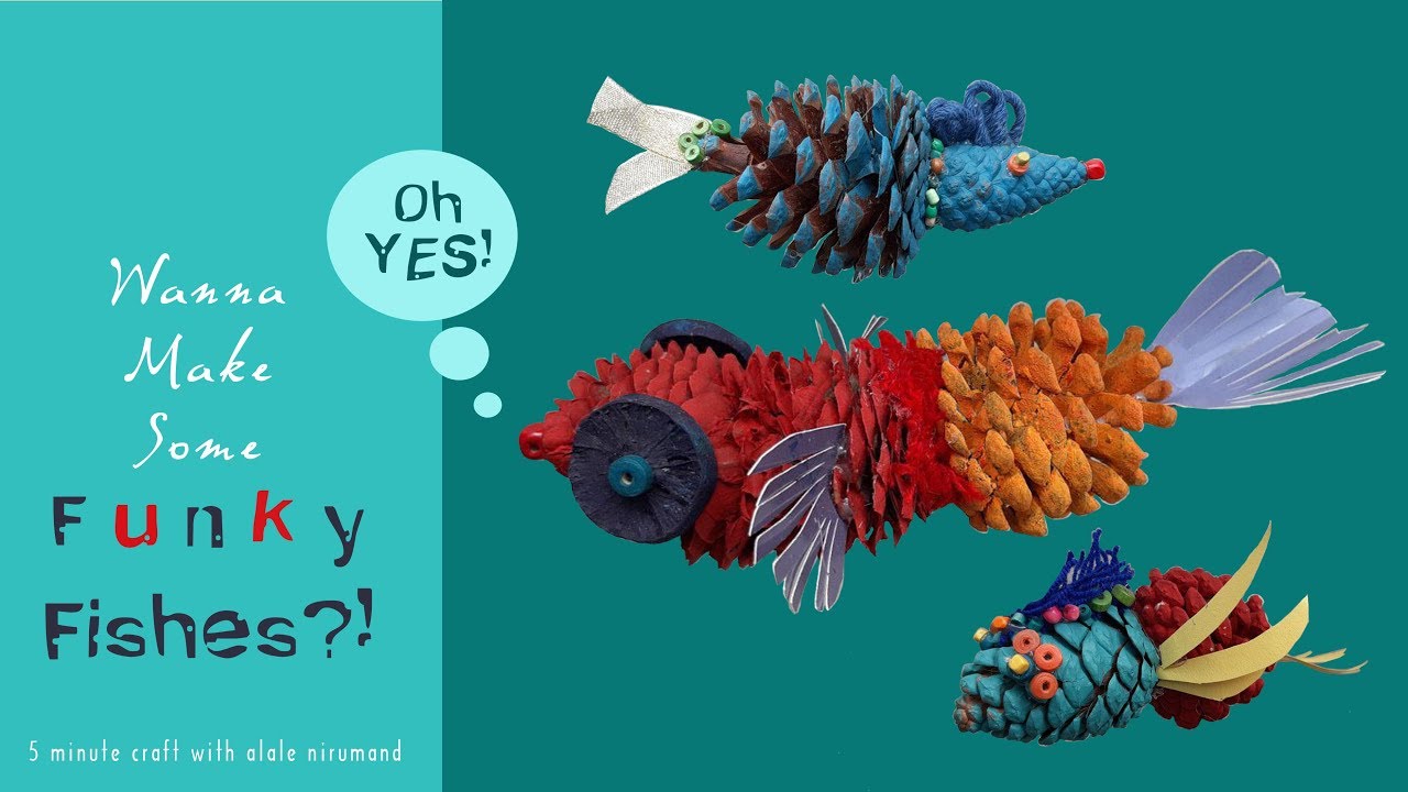 How to Make Some FUNKY Fishes? (easy DIY project for children at home ...