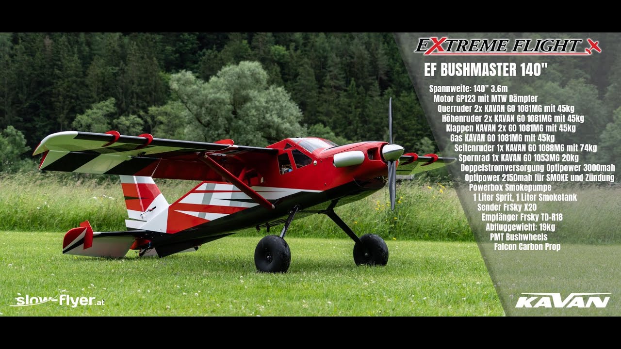 EF Bushmaster 140" by slow-flyer.at - YouTube