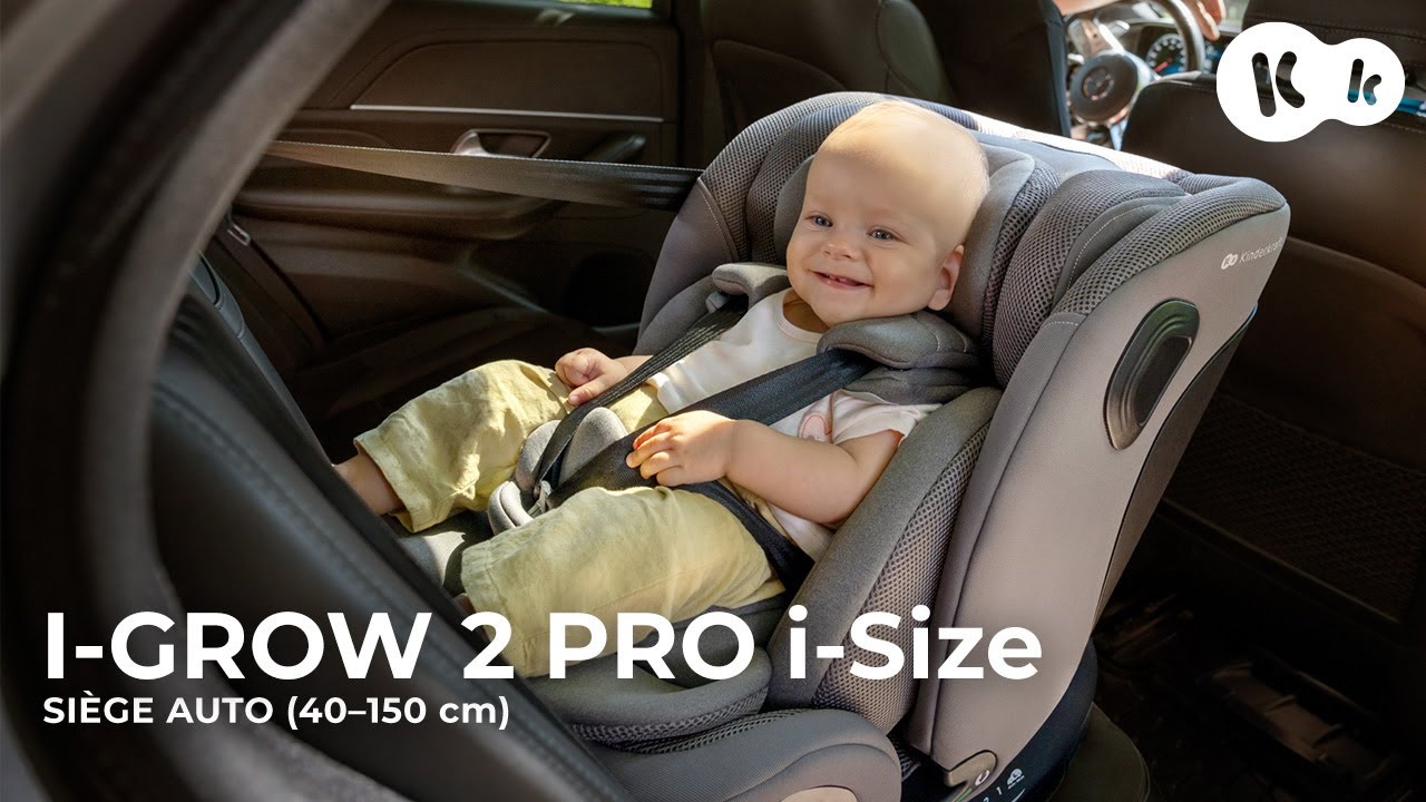 Kinderkraft I-GROW 2 PRO i-Size – siège auto (40–150 cm) - YouTube