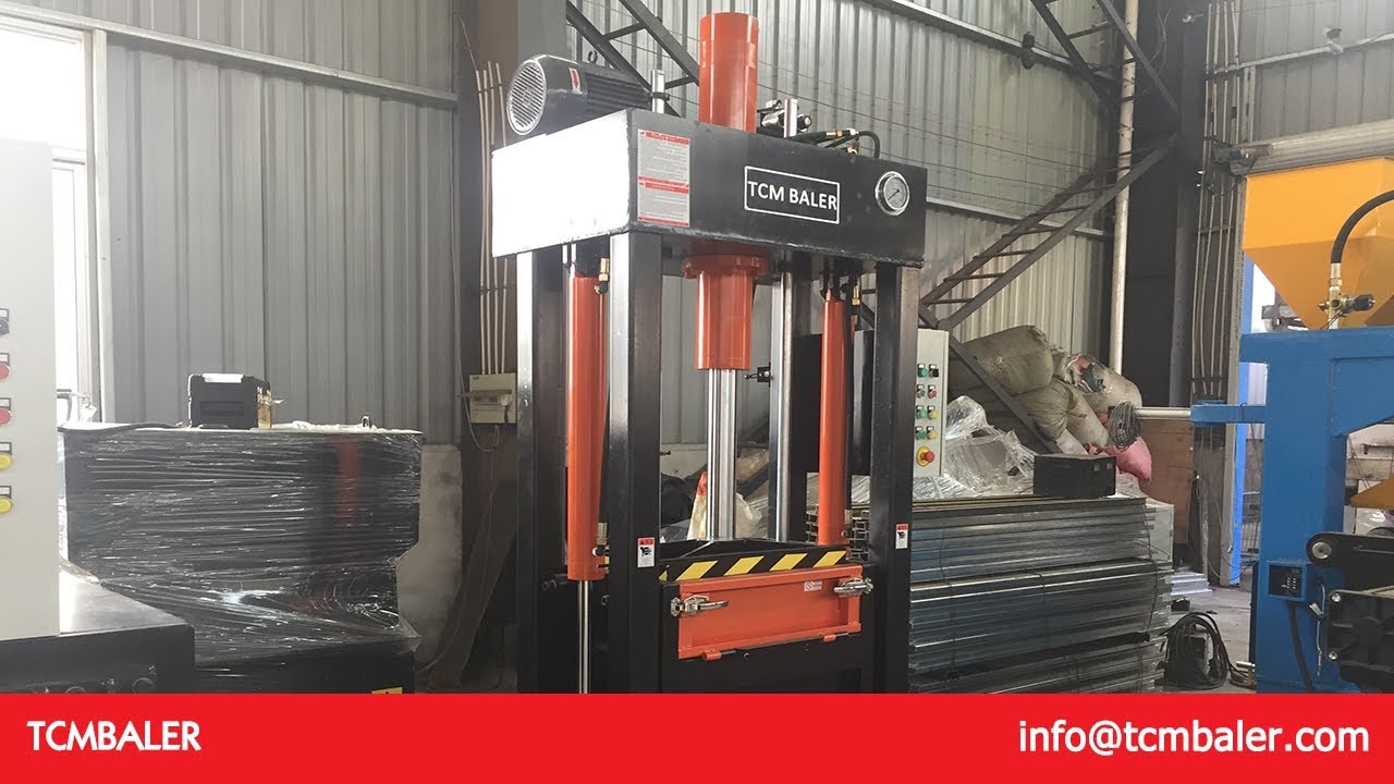 plastic strapping tool clothing bales - YouTube