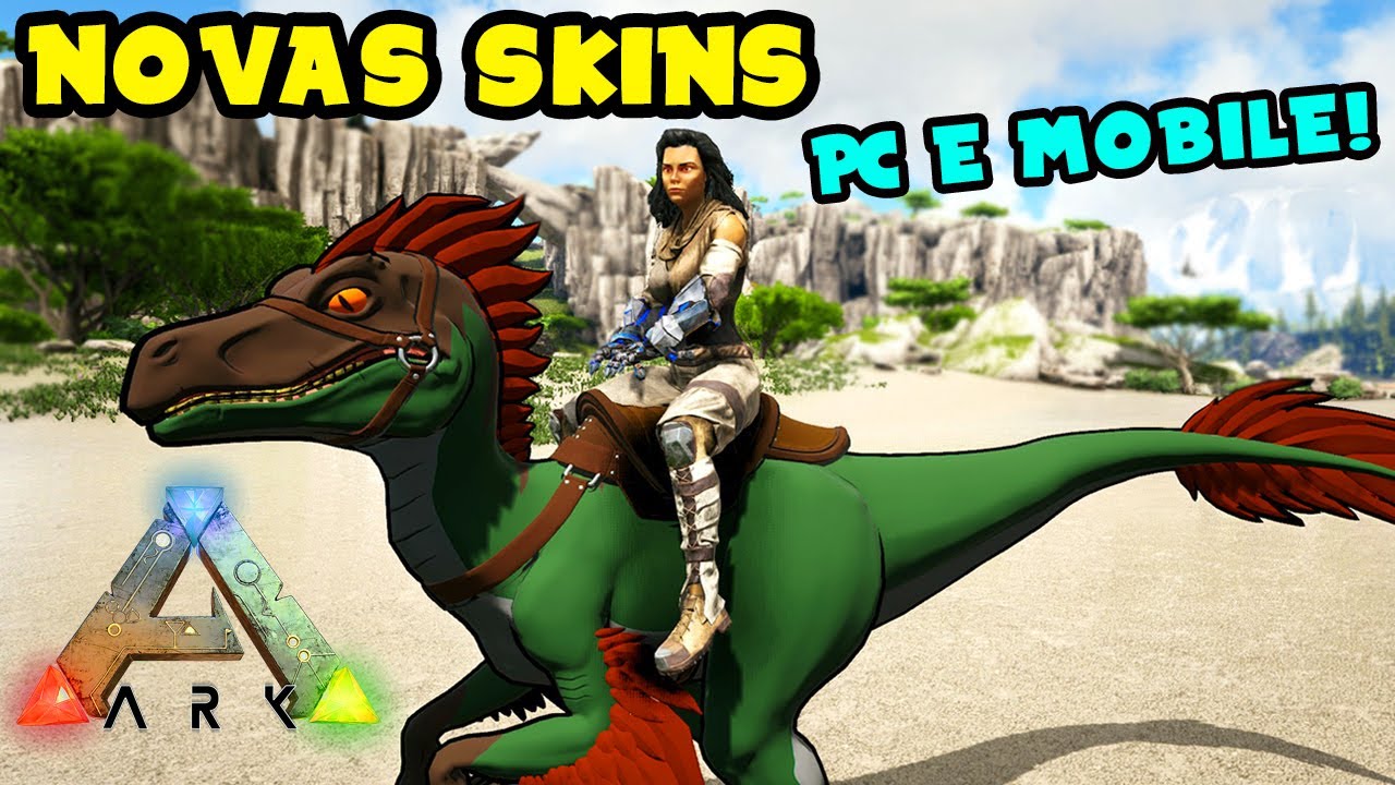 COMO CONSEGUIR A NOVA SKIN DO RAPTOR NO PC E NO MOBILE e MAIS! ARK ...