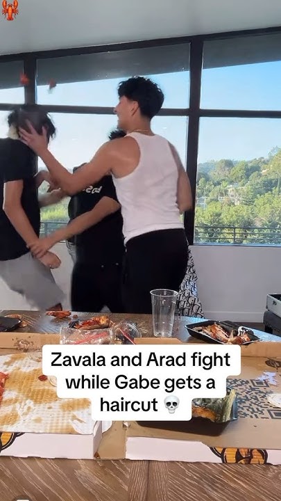 Zavala & Arad Get into a Food Fight 😭 #zavala #arad #gabe #edwin - YouTube