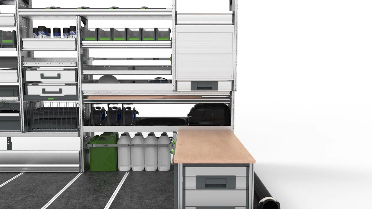 bott vario3 van racking system - 2021 - YouTube