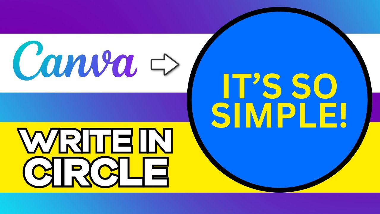How to Write in a Circle in Canva - YouTube