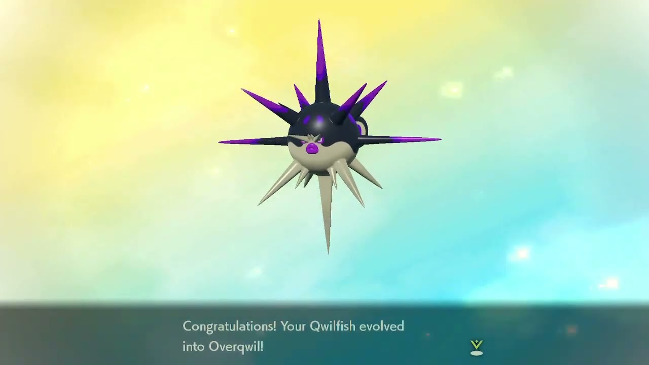 EVOLVING QUILFISH TO OVERQUIL POKEMON LEGENDS OF ARCEUS - YouTube