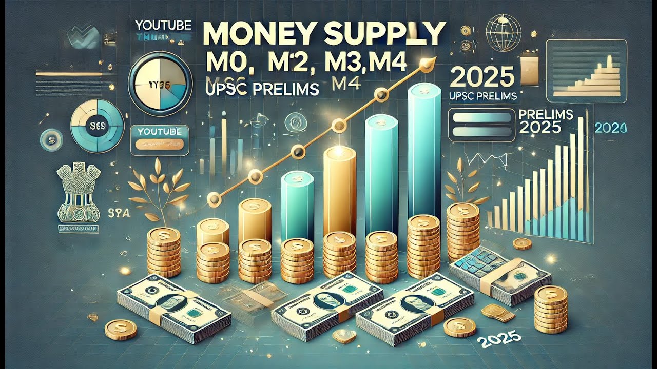 💰 Money Supply Explained: M0, M1, M2, M3, M4 📊 | UPSC Prelims 2025 ...