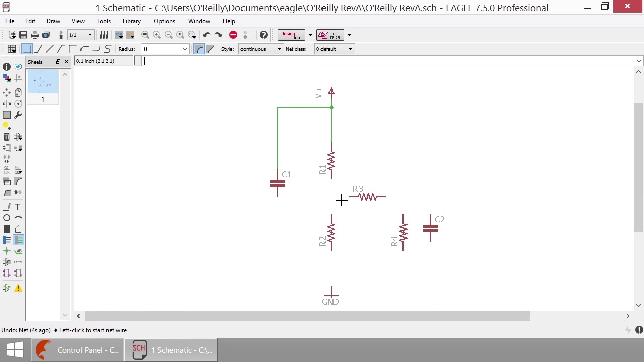 02 04 Connecting Component Pins With Nets And Net Names - YouTube