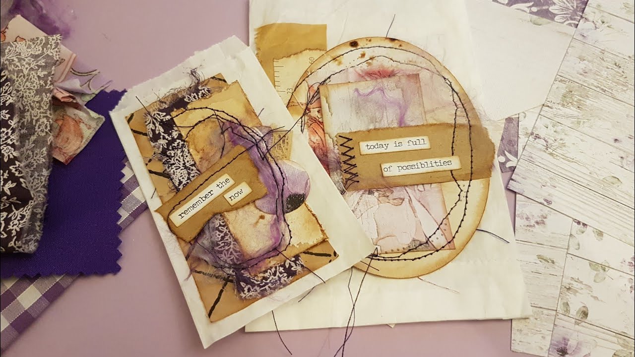 JUNK JOURNAL COLLAGE EMBELLISHMENTS - YouTube