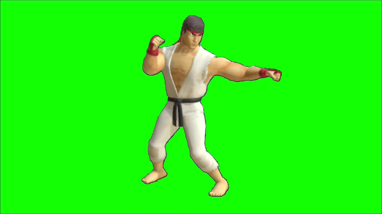 Green Screen Street Fighter Ryu - YouTube