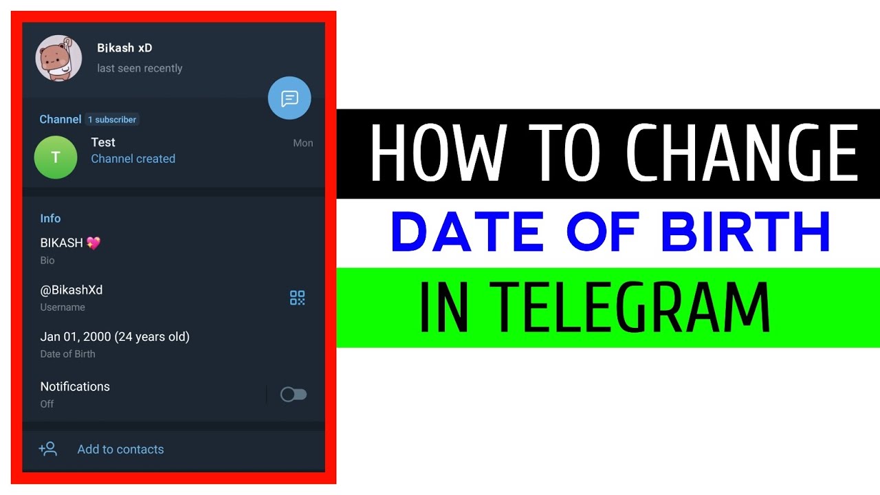 How To Change Date Of Birth In Telegram | Change Telegram Date Of Birth ...