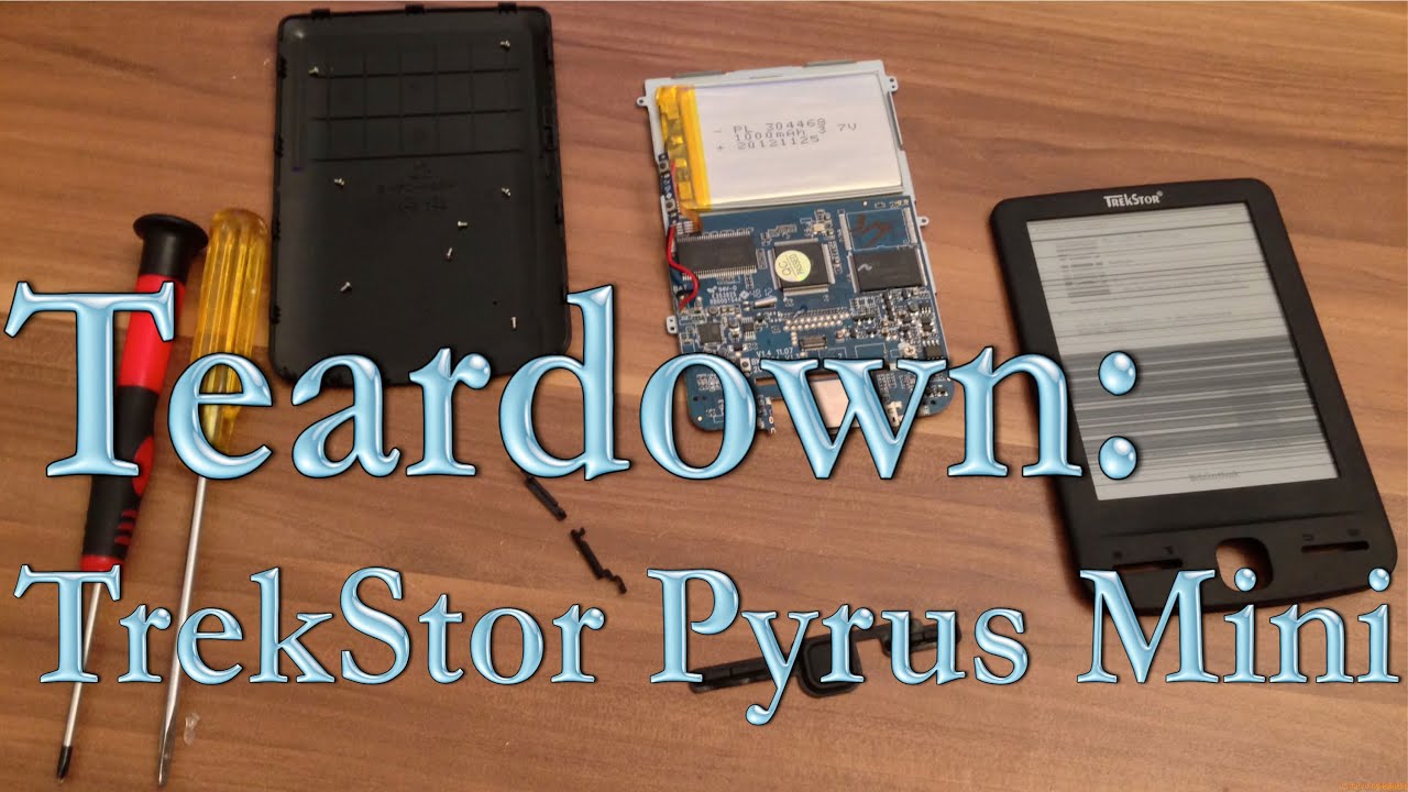 Let's do it: Teardown eBook Trekstor Pyrus Mini - YouTube