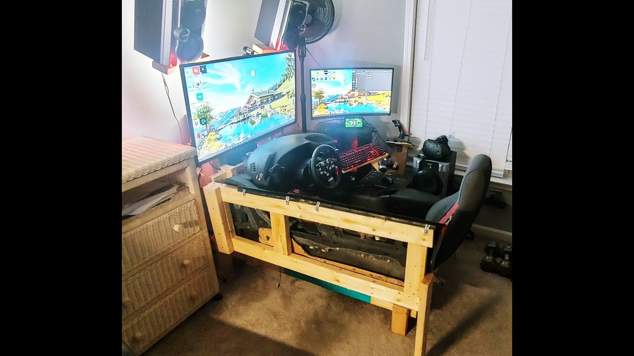 Home Made Racing Sim - YouTube