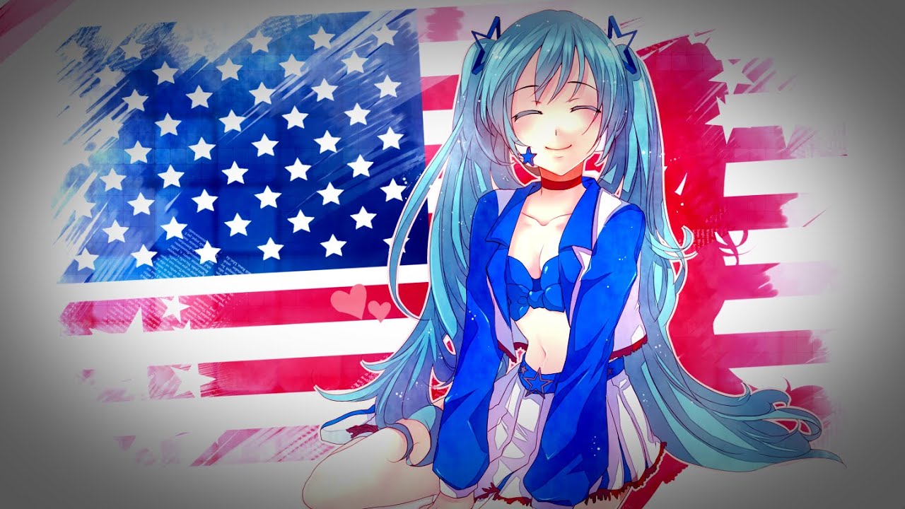 【Hatsune Miku ENG】 American National Anthem (The Star-Spangled Banner ...