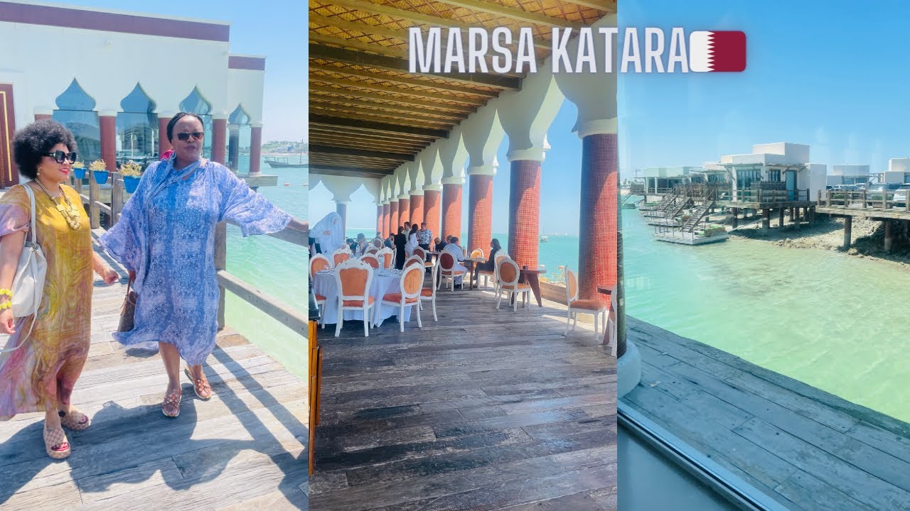 Qata Vlog| Brunch at Marsa Katara, Overwater Sea view restaurant | Souq ...