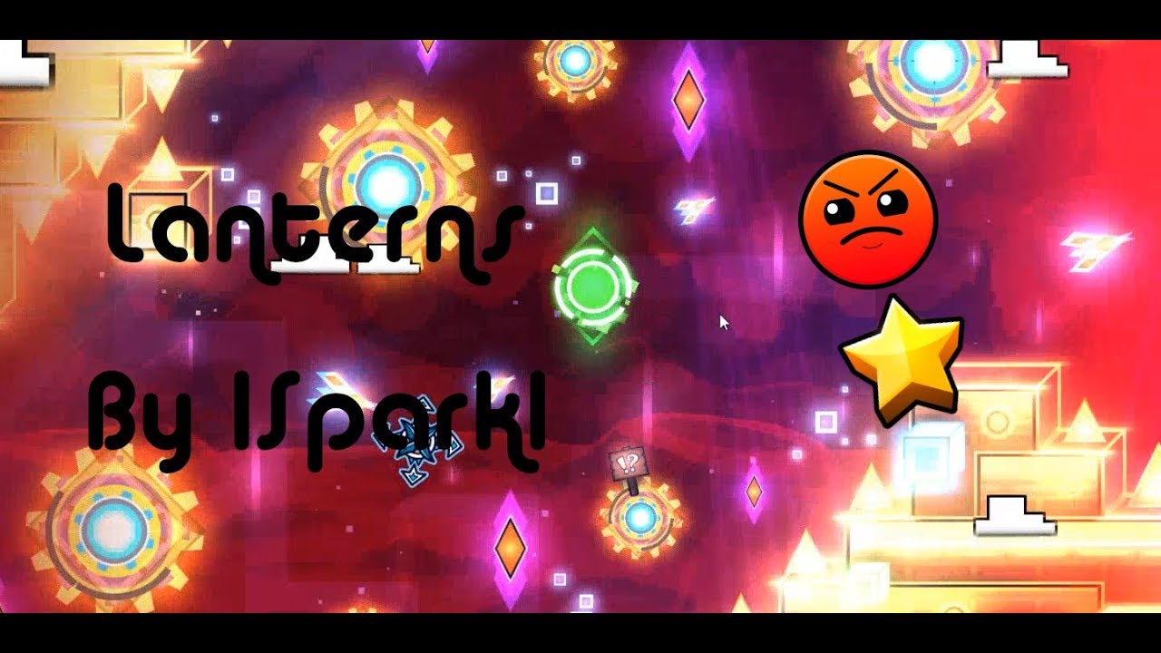 Geometry Dash - Lanterns By ISparkI (Harder 7 Stars) - YouTube
