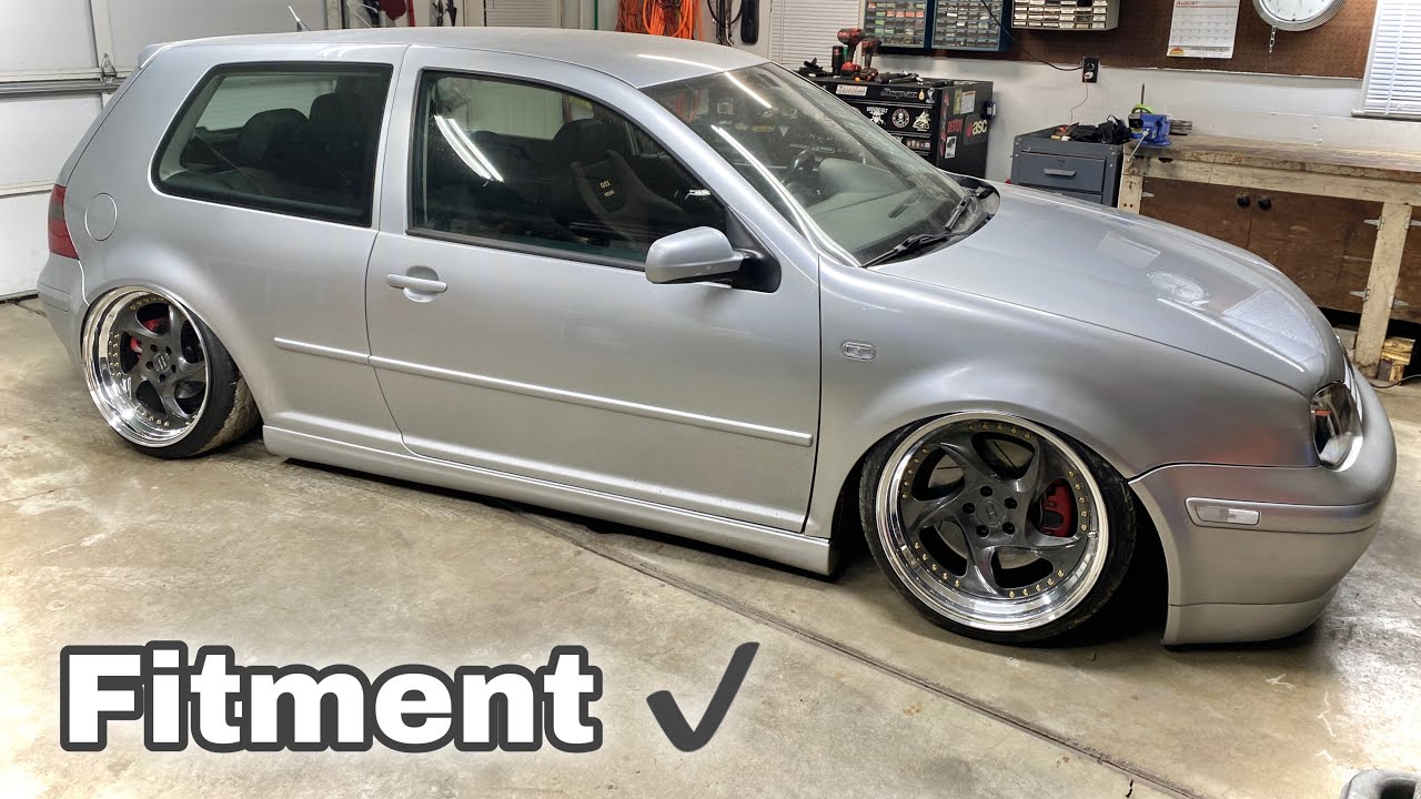 MK4 GTI 337 Fender to Lip Fitment - YouTube