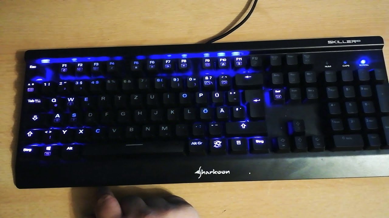 Sharkoon Gaming Keyboard Skiller SGK3 2021 - YouTube