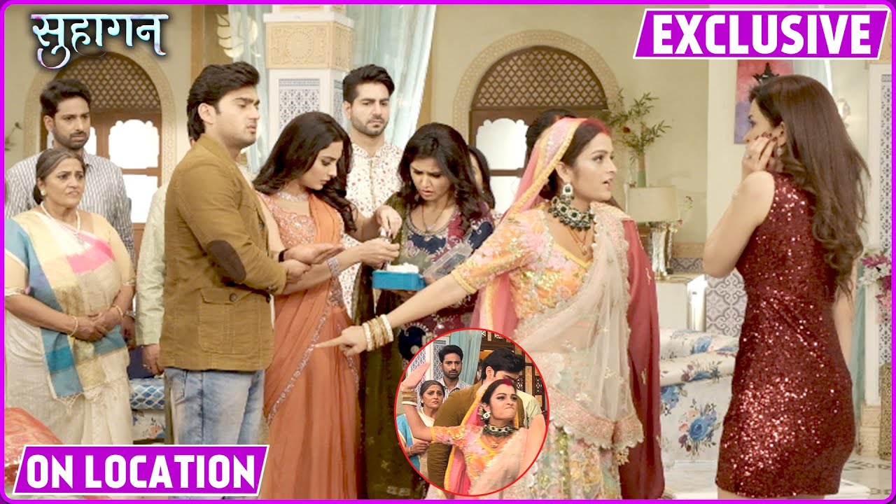 Suhagan On Location: Payal Ne Krish Ko Kiya Hurt, Bindiya Ne Gusse Me ...