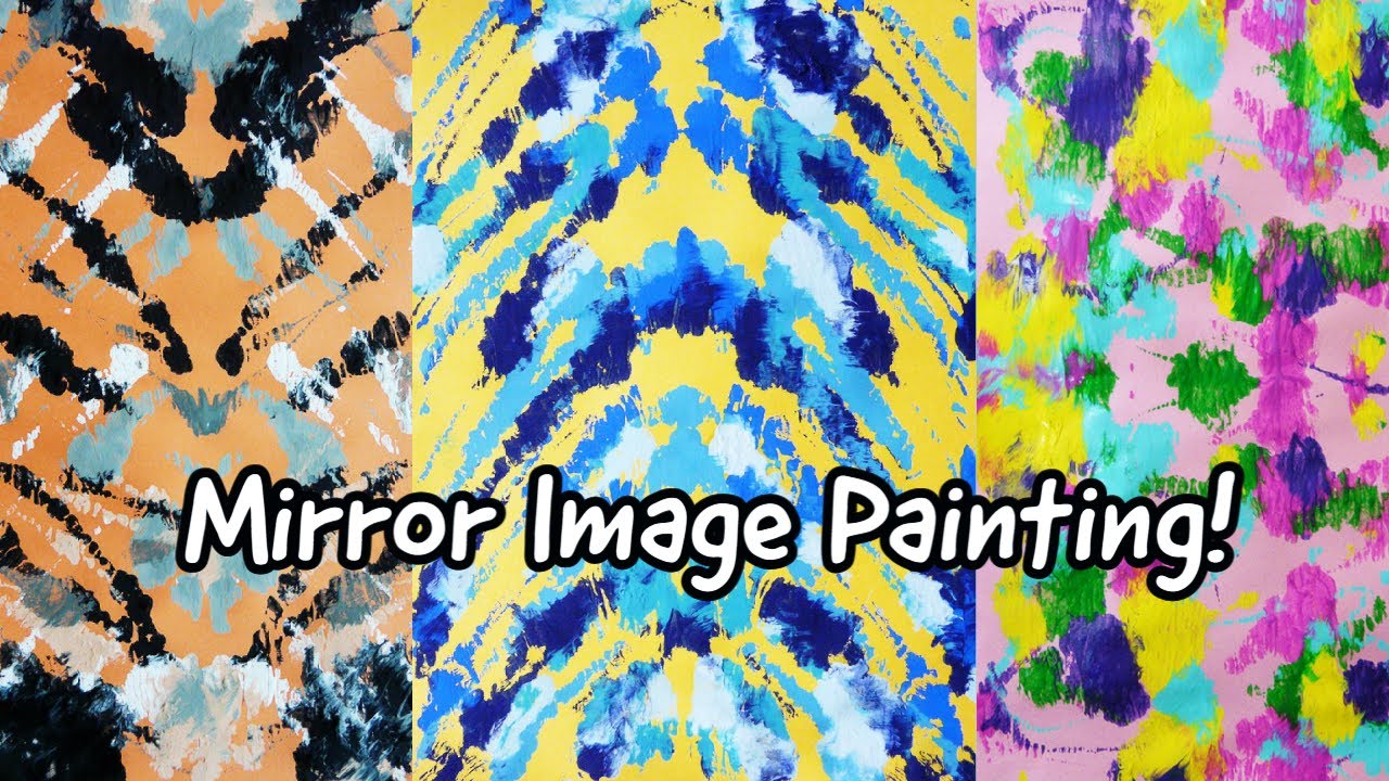 How to Make a Mirror Image INK BLOT PAINTING - YouTube