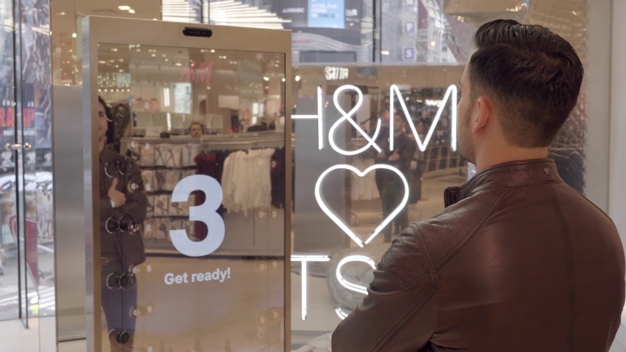 Ombori Grid - H&M Voice Interactive Mirror - YouTube