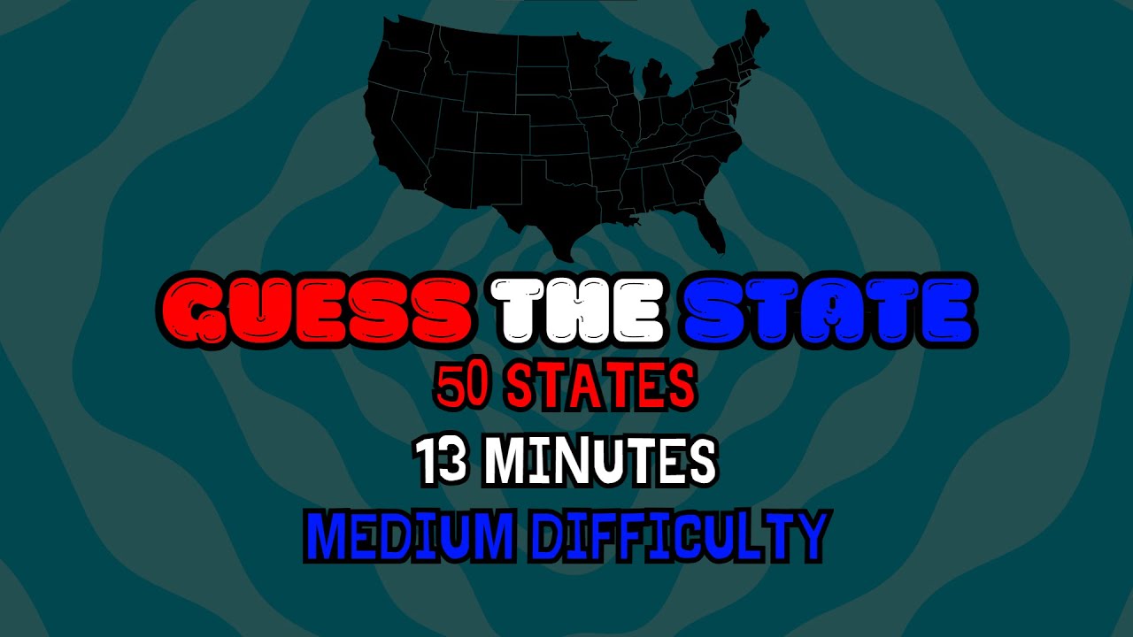 Guess The States in 7 Seconds | 50 States | Geography Quiz Challenge ...
