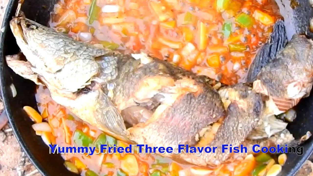 Wow Yummy Deep-Fried Three Flavor Fish Cooking Recipe| Asian Food ...