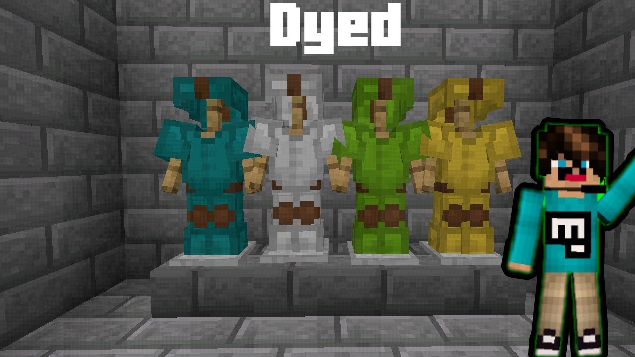 How to dye your leather tunic in Minecraft - YouTube