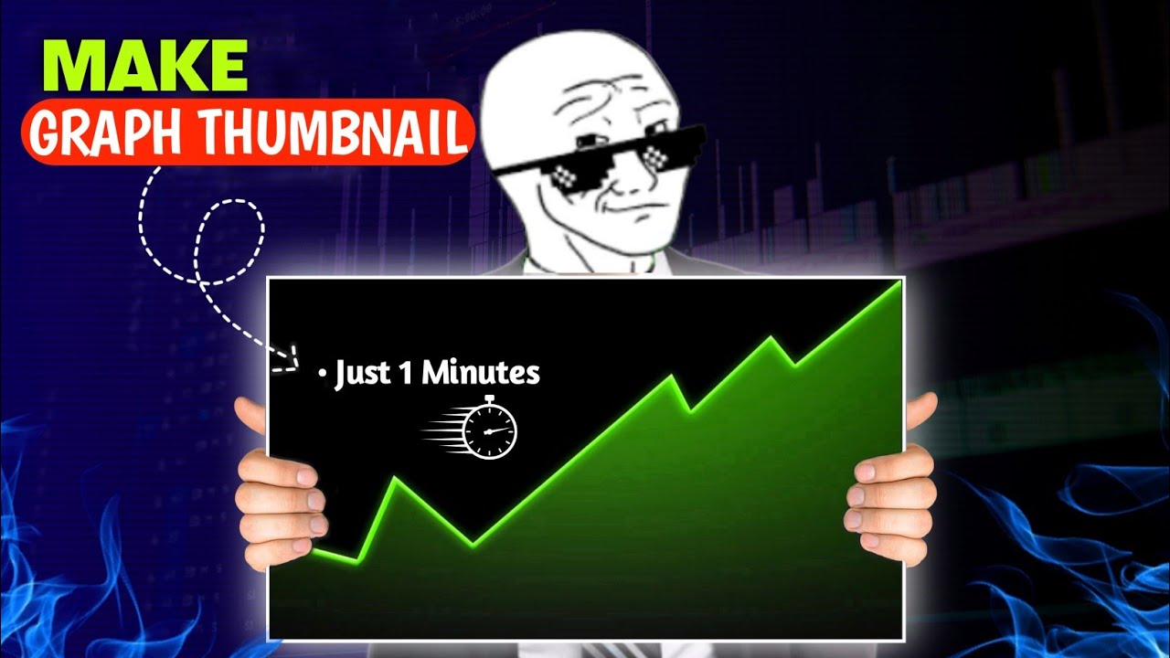 Growth Graph Thumbnail Tutorial 🔥 | How to make YouTube Thumbnails ...
