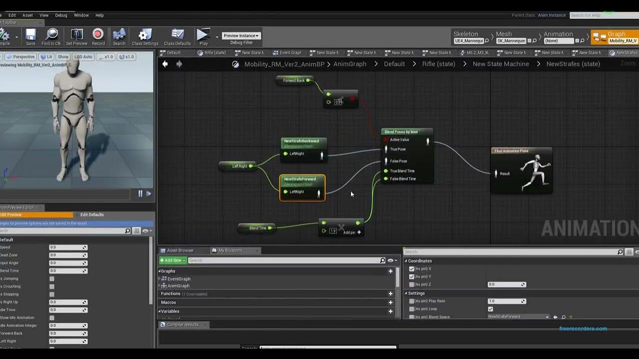 Unreal Engine - Dual Front and Rear Blendspaces Concept for Motion Controller - YouTube