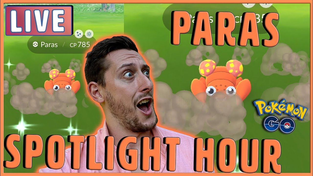 LIVE *Shiny Paras* Spotlight Hour In Pokemon GO! From Regent's Park ...