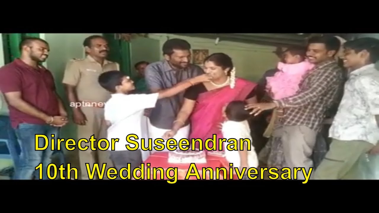 Director Suseendran 10th Wedding Anniversary Celebrations||Director ...