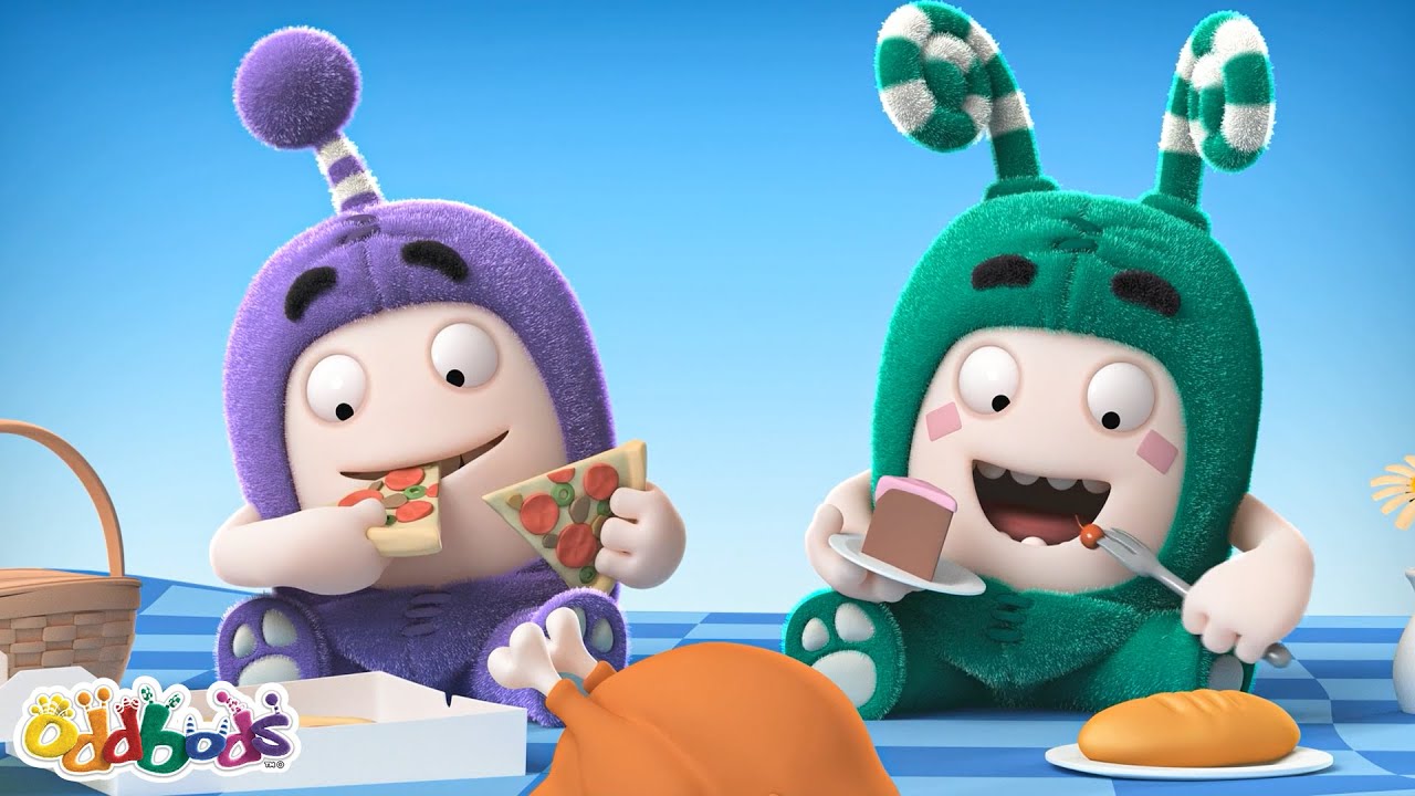 Picnic 🍕| Oddbods | Moonbug Kids - Funny Cartoons and Animation - YouTube