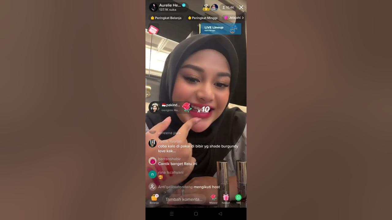 live ameena sama mamanur di tik tok #attahalilintar #aurelhermansyah#ah - YouTube