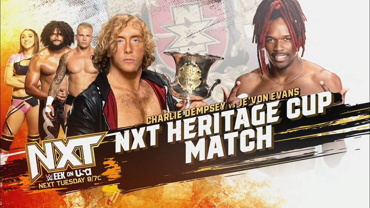 Charlie Dempsey vs Je'Von Evans - NXT Heritage Cup Match (1/2): NXT ...