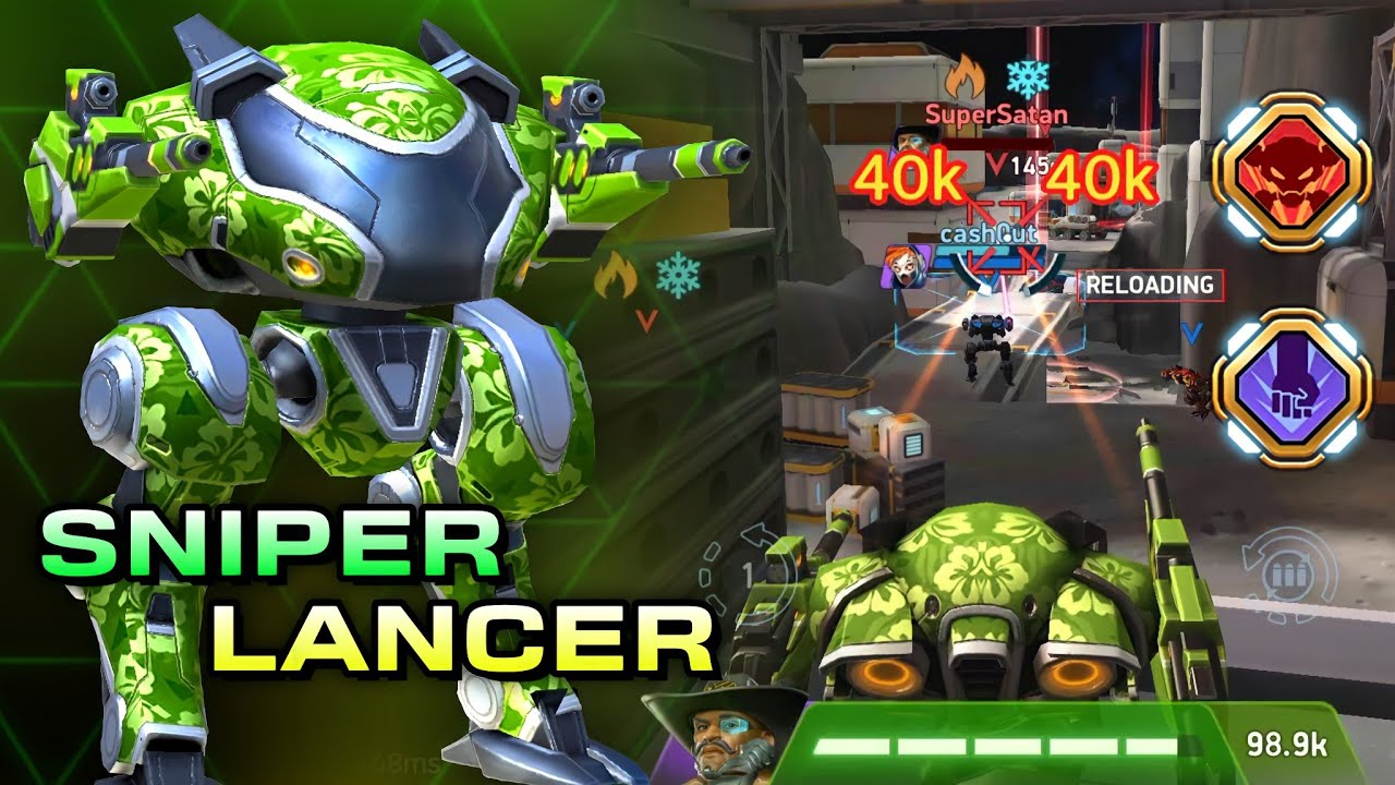 Lancer with Longarm 8 - Mech Arena - YouTube