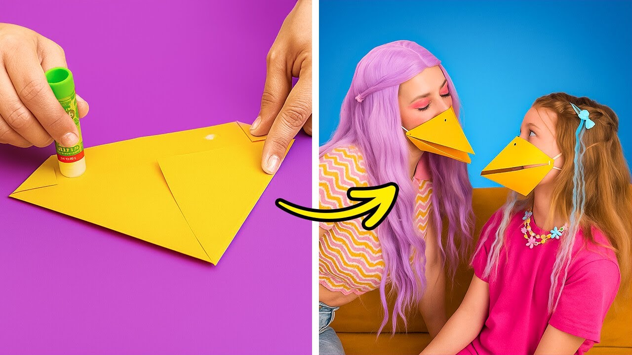 🦜 Wow! 😄 Let's Make Fun Paper Beaks Together! ️ - YouTube
